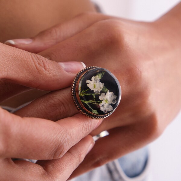 Real Flower Ring - Etsy