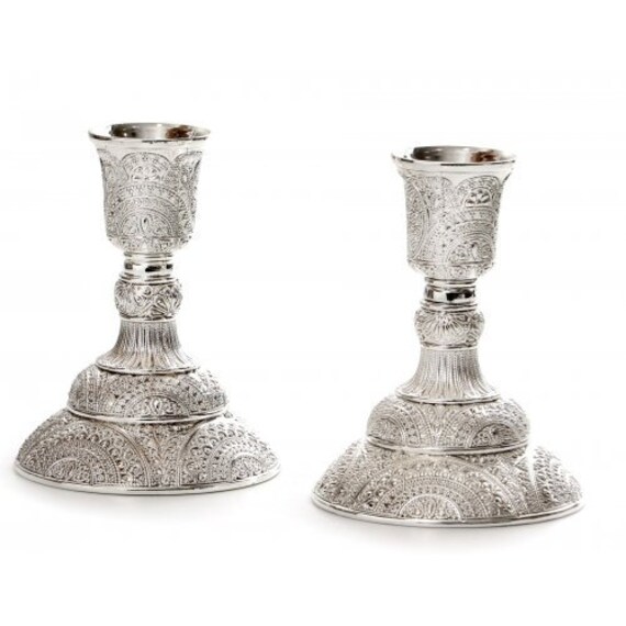 Sabbath Candlesticks stunning Decorative Silver Plated 100% - Etsy