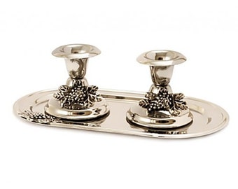 Sabbath Candlesticks ,stunning Decorative Silver Plated ,100% Kosher ...