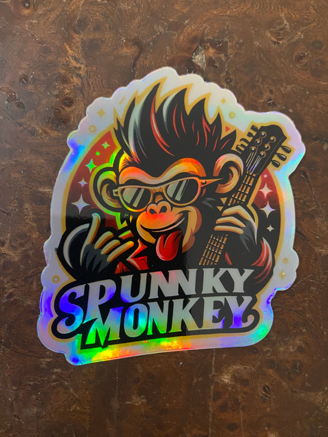 Spunnky Monkey Band Holographic Decal Sticker is Great for Water ...