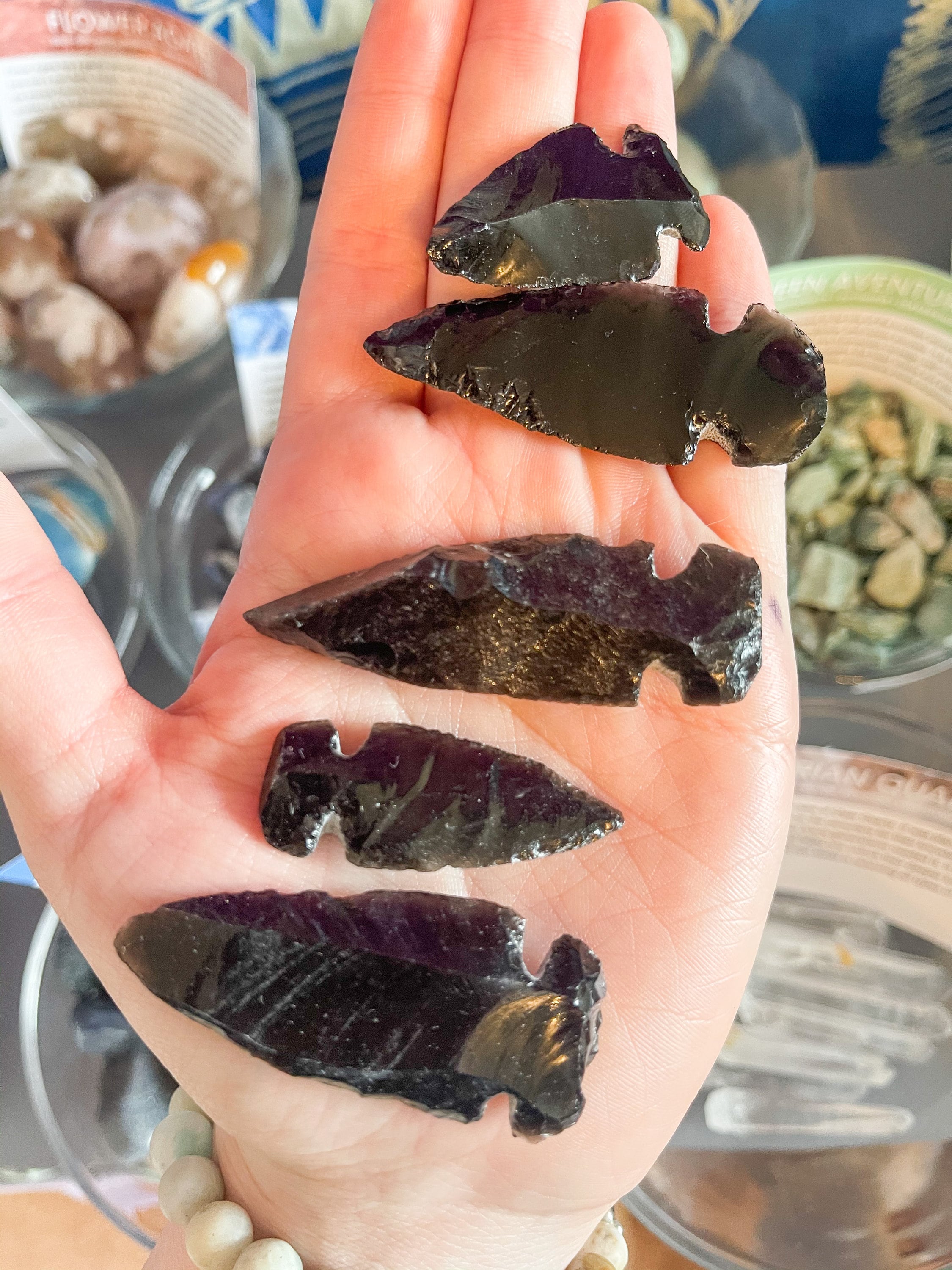 Black Obsidian Arrowheads, Black Obsidian Crystal, Obsidian Arrowhead ...