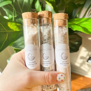 Bath Salt Tube 13 Ml, Self Care Bath Salts, Mystery Crystal, Healing ...