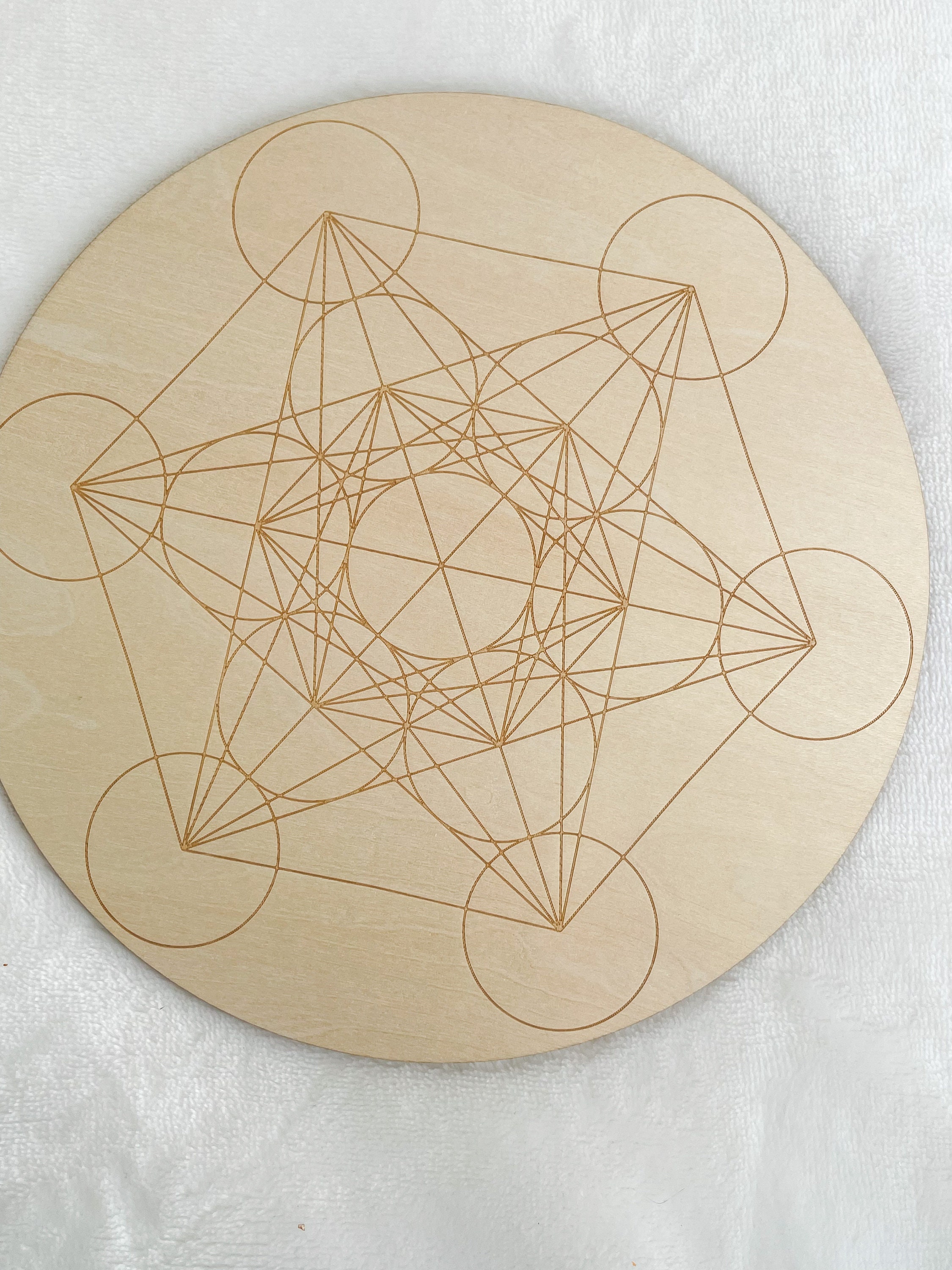 Metatron Wood Grid Metatron Symbol Wood Grid Crystal Grid - Etsy