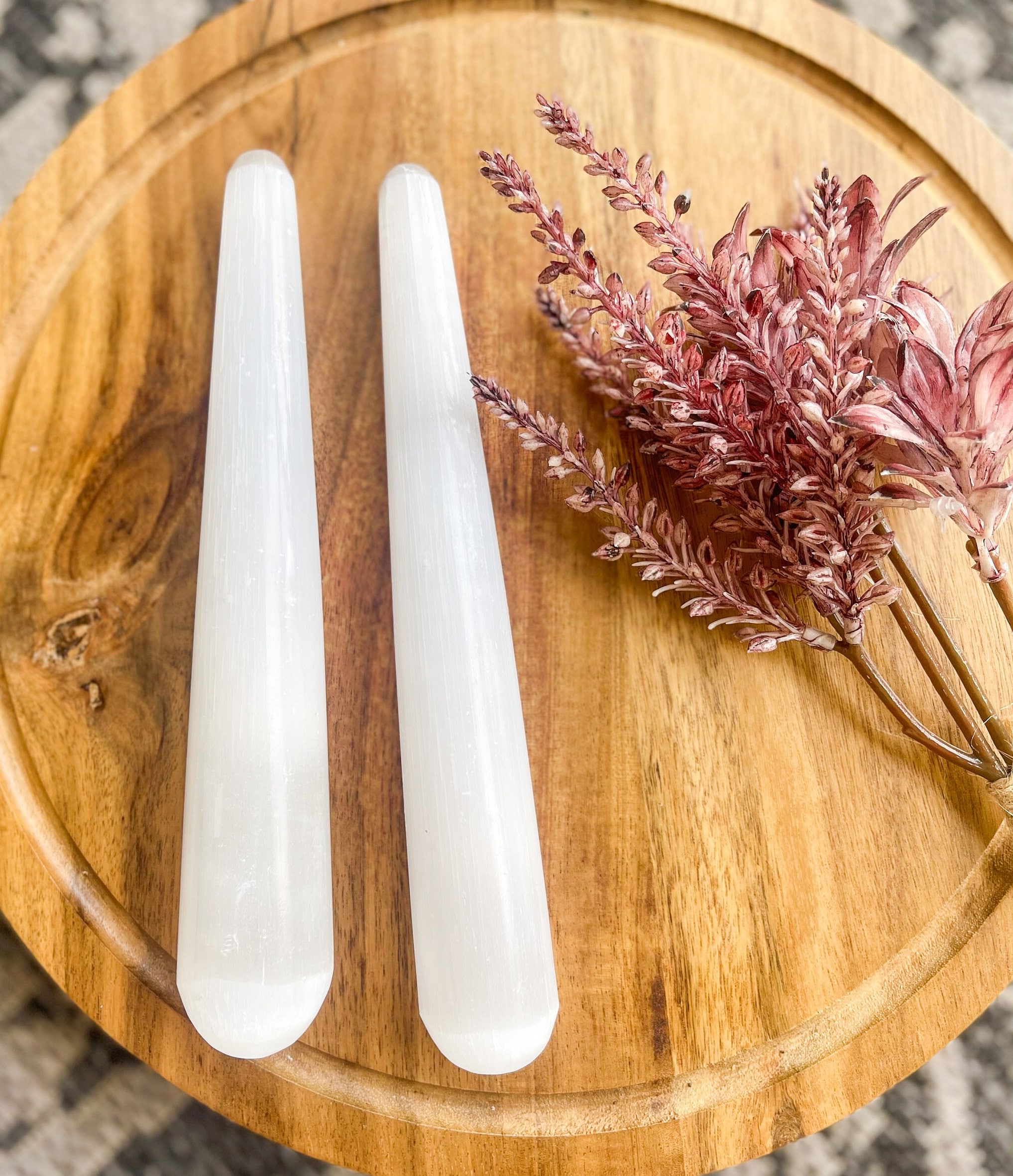 Satin Spar Wands Selenite Charging Wands Charging Sticks - Etsy