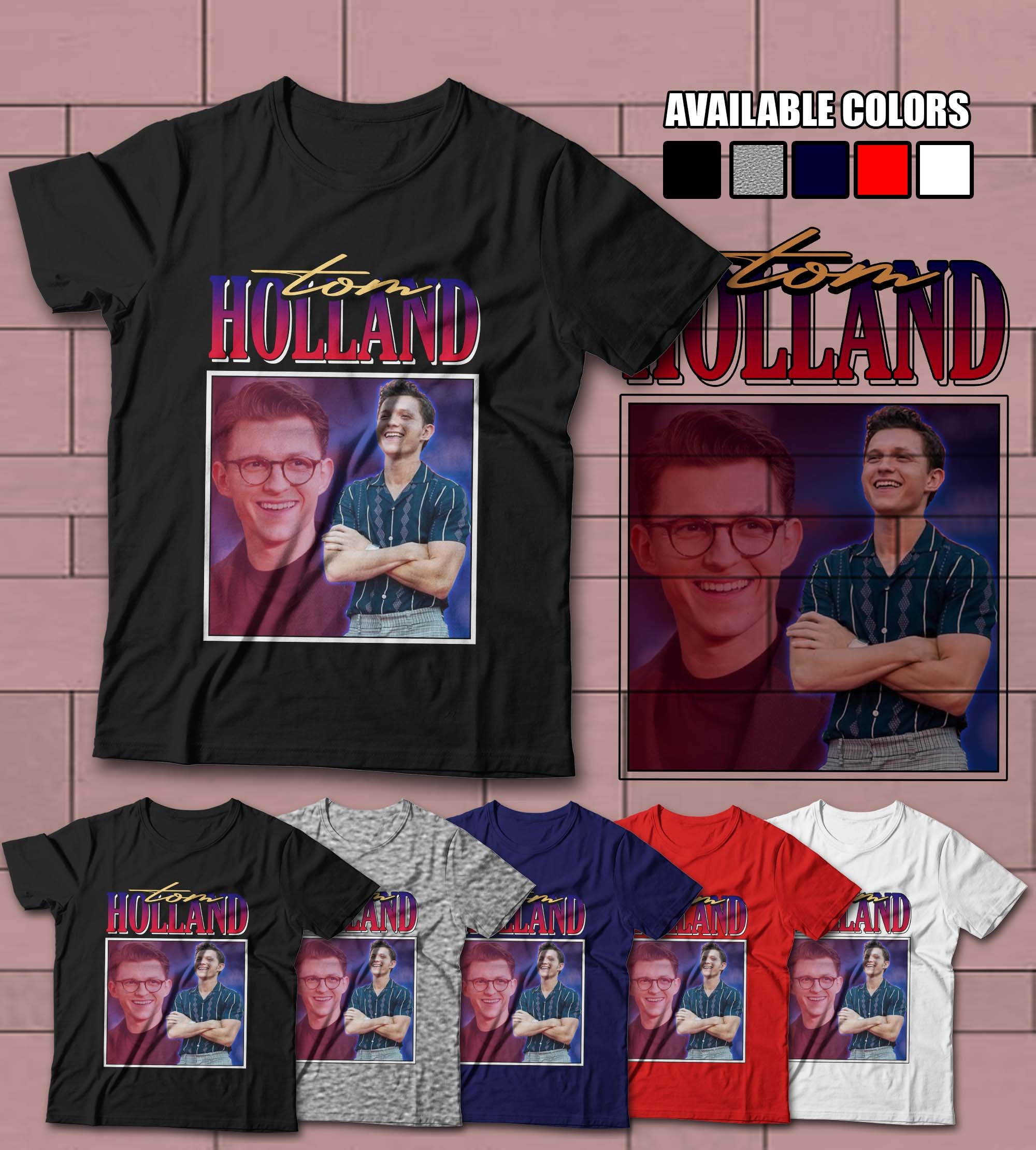 Tom Holland Camiseta Vintage Estilo 90s Regalo Novio Novia Etsy España