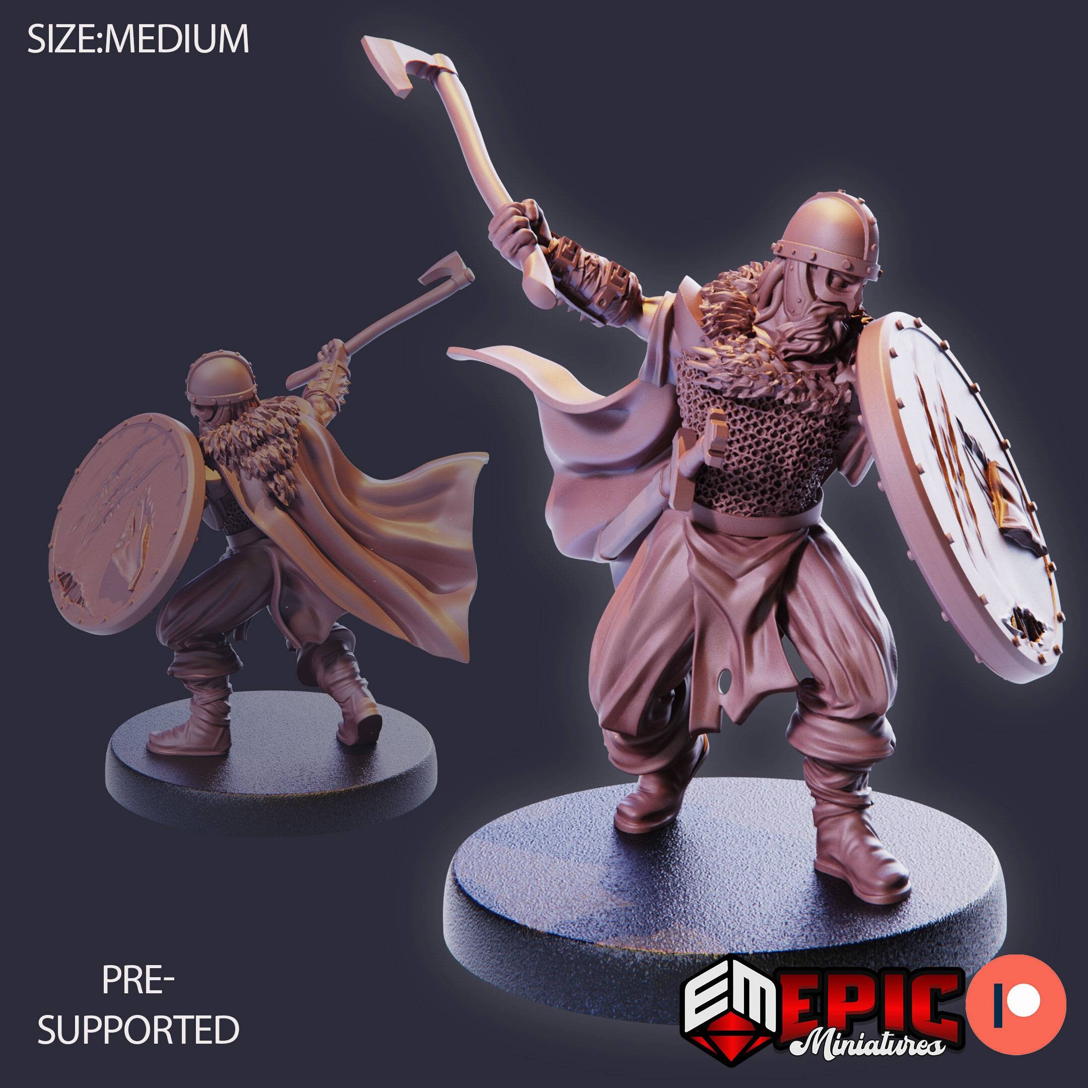 Miniature Toys Toys Tabletop Premium Miniature Figure Viking Raider ...