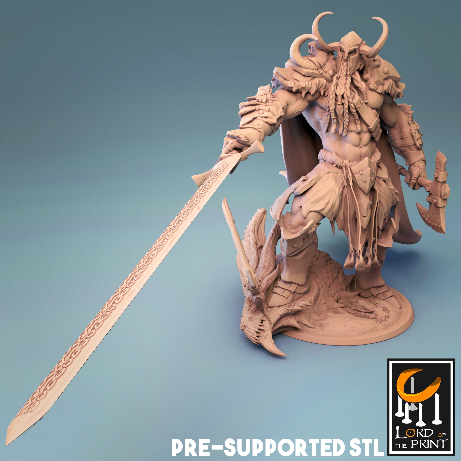 Miniature Toys Tabletop Premium Miniature Figure Storm Giant Lord 32mm ...