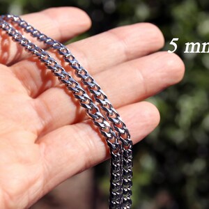 Cuban Link Chain Necklace With Custom Tag Personalized Initial Necklace ...