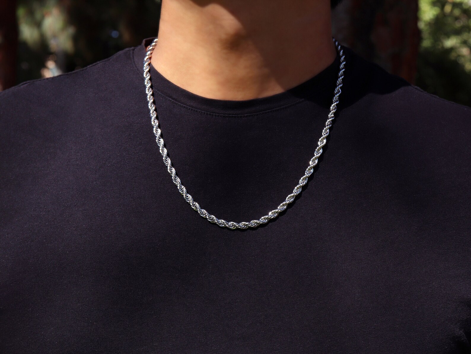 Men's Chain Necklace Men's Necklace Rope Chain - Etsy