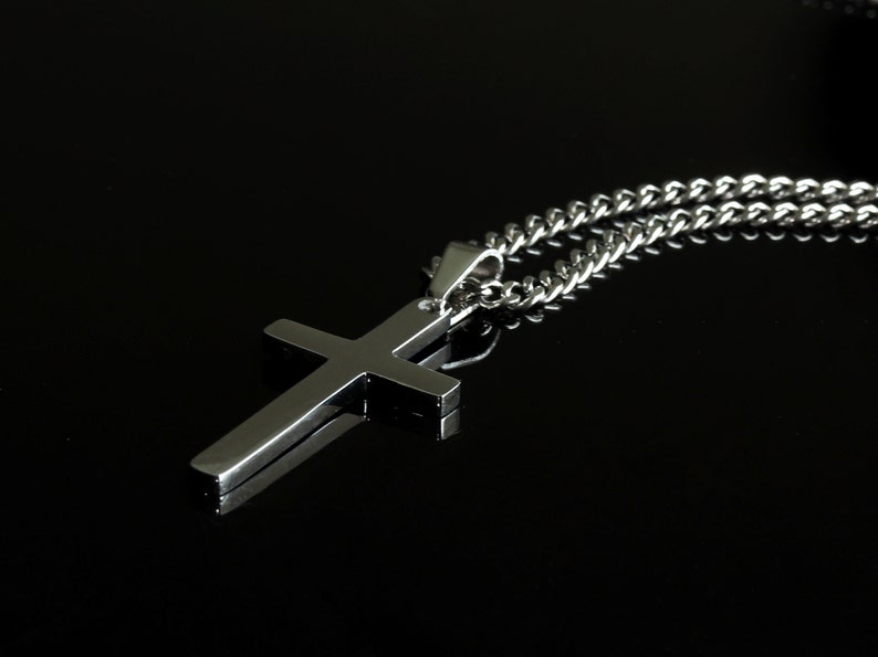 Men's Cross Necklace Boys Cross Necklace Waterproof - Etsy