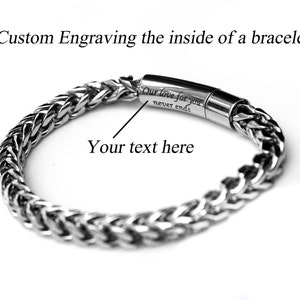 Mens Bracelet, Chain Bracelet, Retro Magnetic Clasp Stainless Steel ...