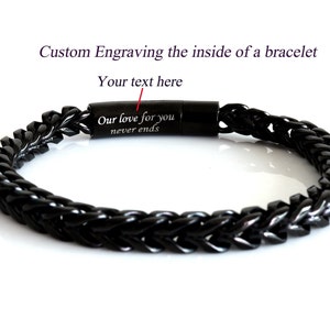 Personalized Mens Bracelet Custom Bracelet Personalized Gift - Etsy