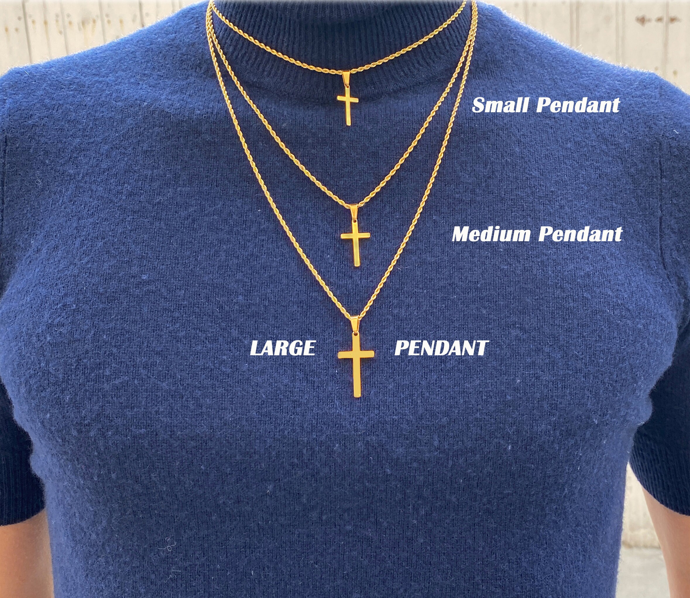 Cross Necklace For Men Men Gold Cross Necklace Men Small Etsyde