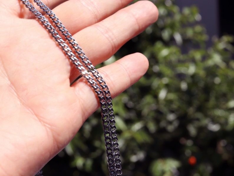 Men's Chain Necklace Boys Chain Necklace Waterproof - Etsy