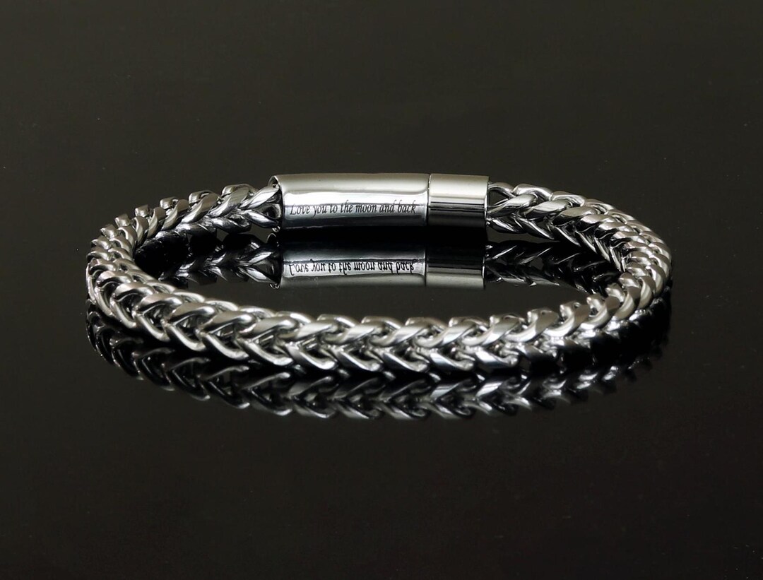 Personalized Gift for Him, Mens Bracelet, Custom Bracelet Men ...