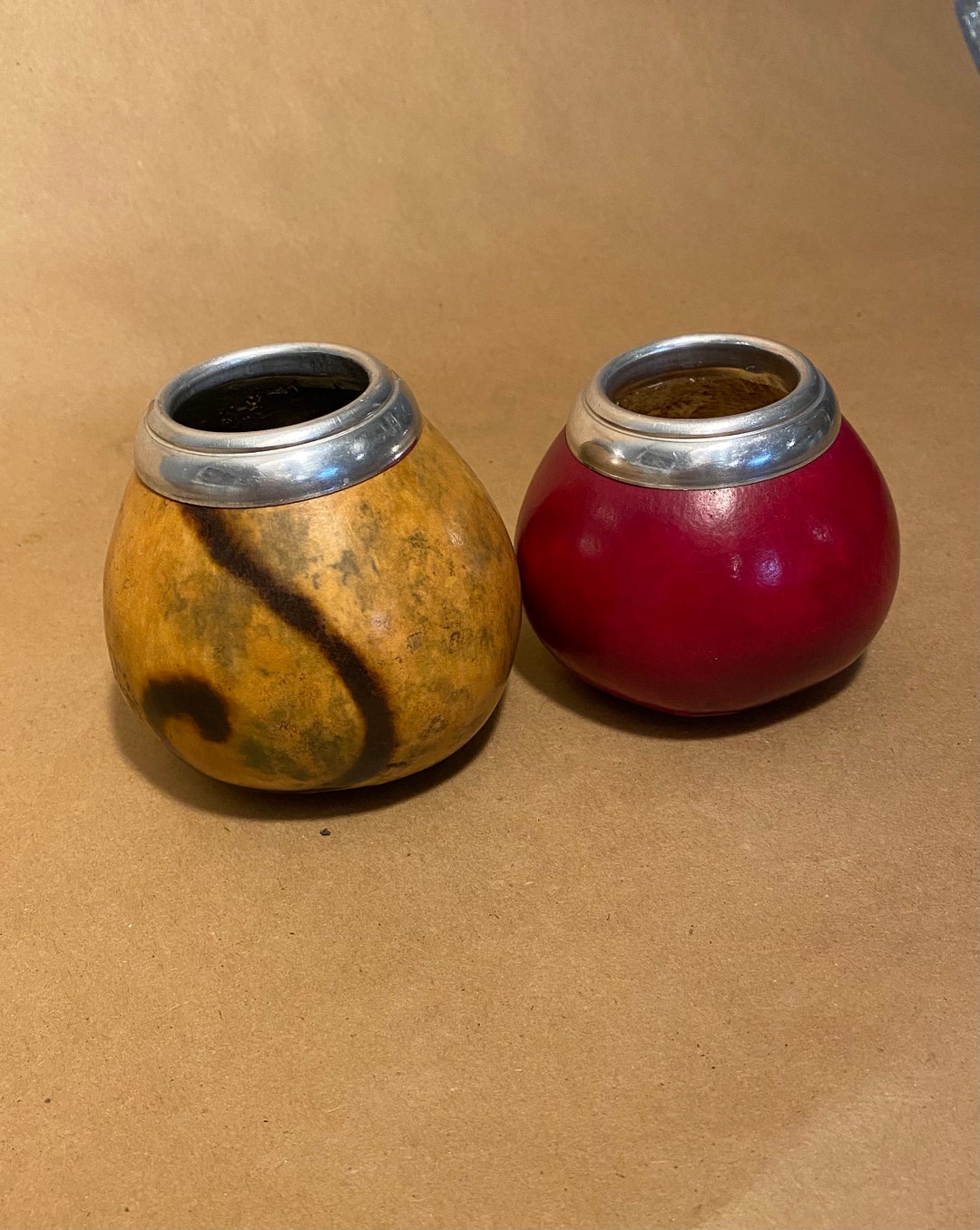 Decorative Gourd and Metal Containers - Etsy