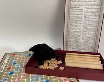Vintage 1976 Scrabble Game Comes With Handmade Pouch to - Etsy