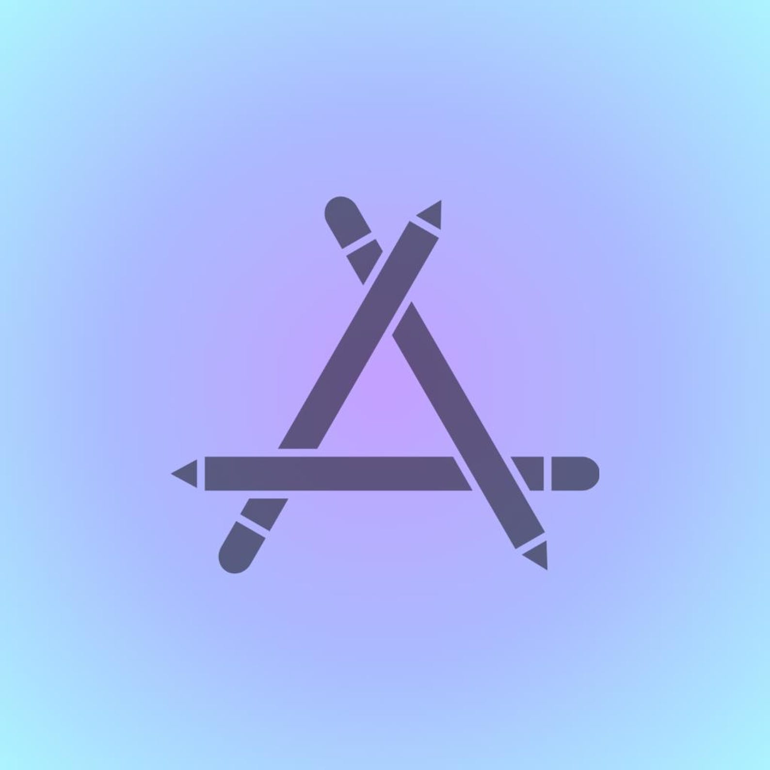 Light Blue Gradient App Icons Minimalist Aesthetic Icon Pack for iPhone ...