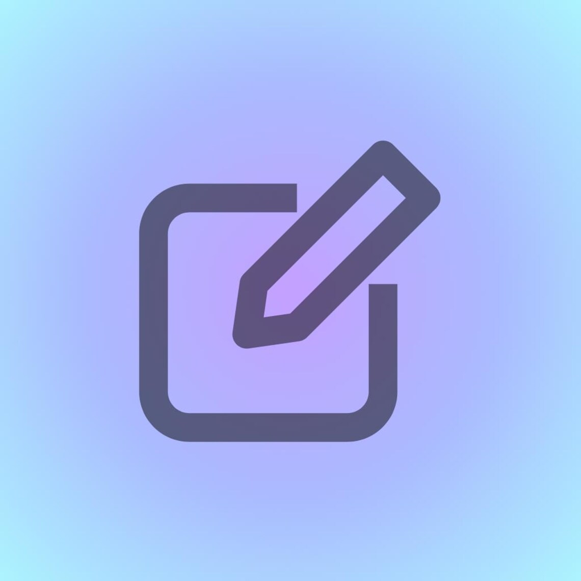 Light Blue Gradient App Icons Minimalist Aesthetic Icon Pack for iPhone ...