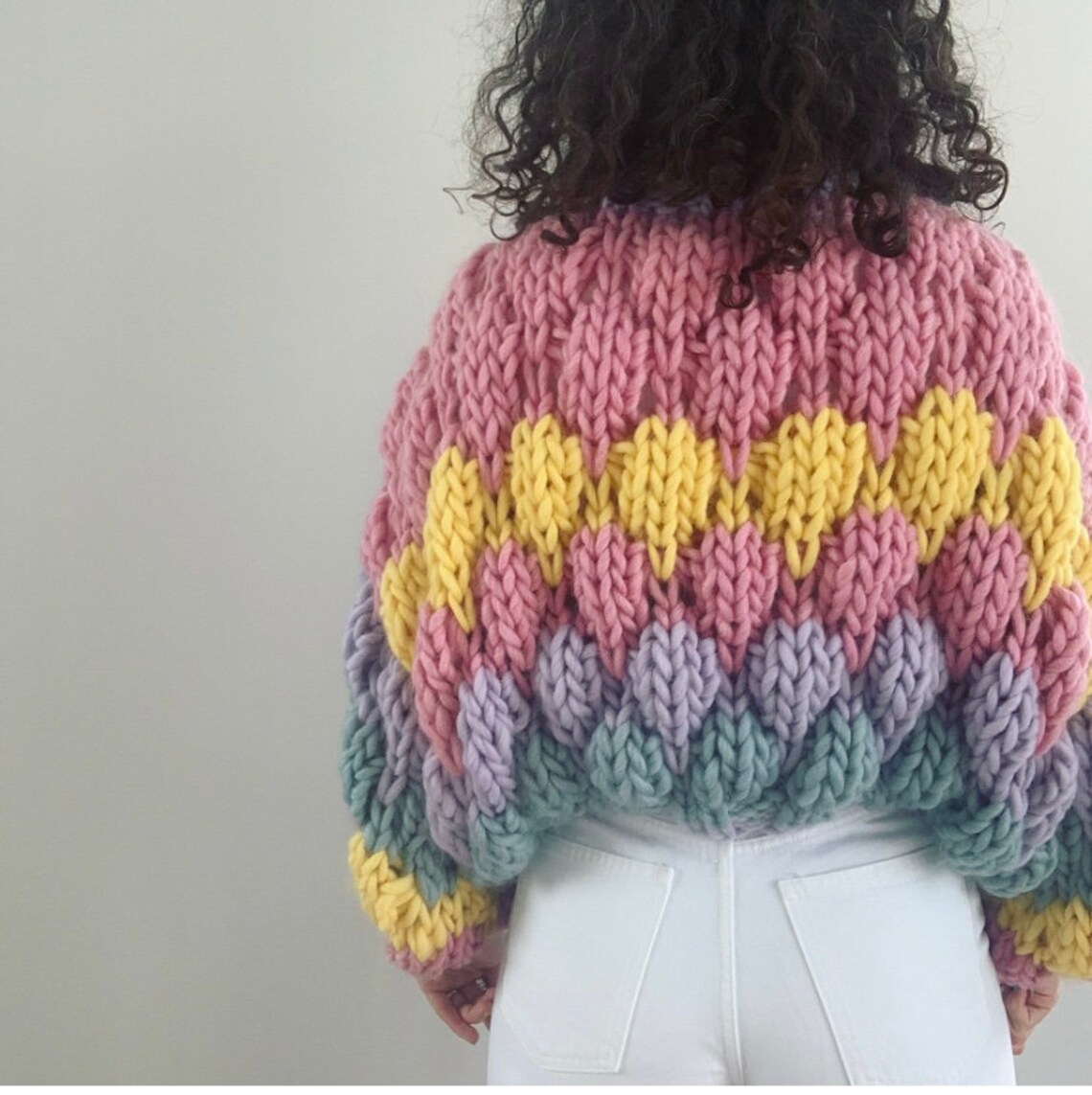 The Bubble Jumper Knitting Pattern | Etsy Australia