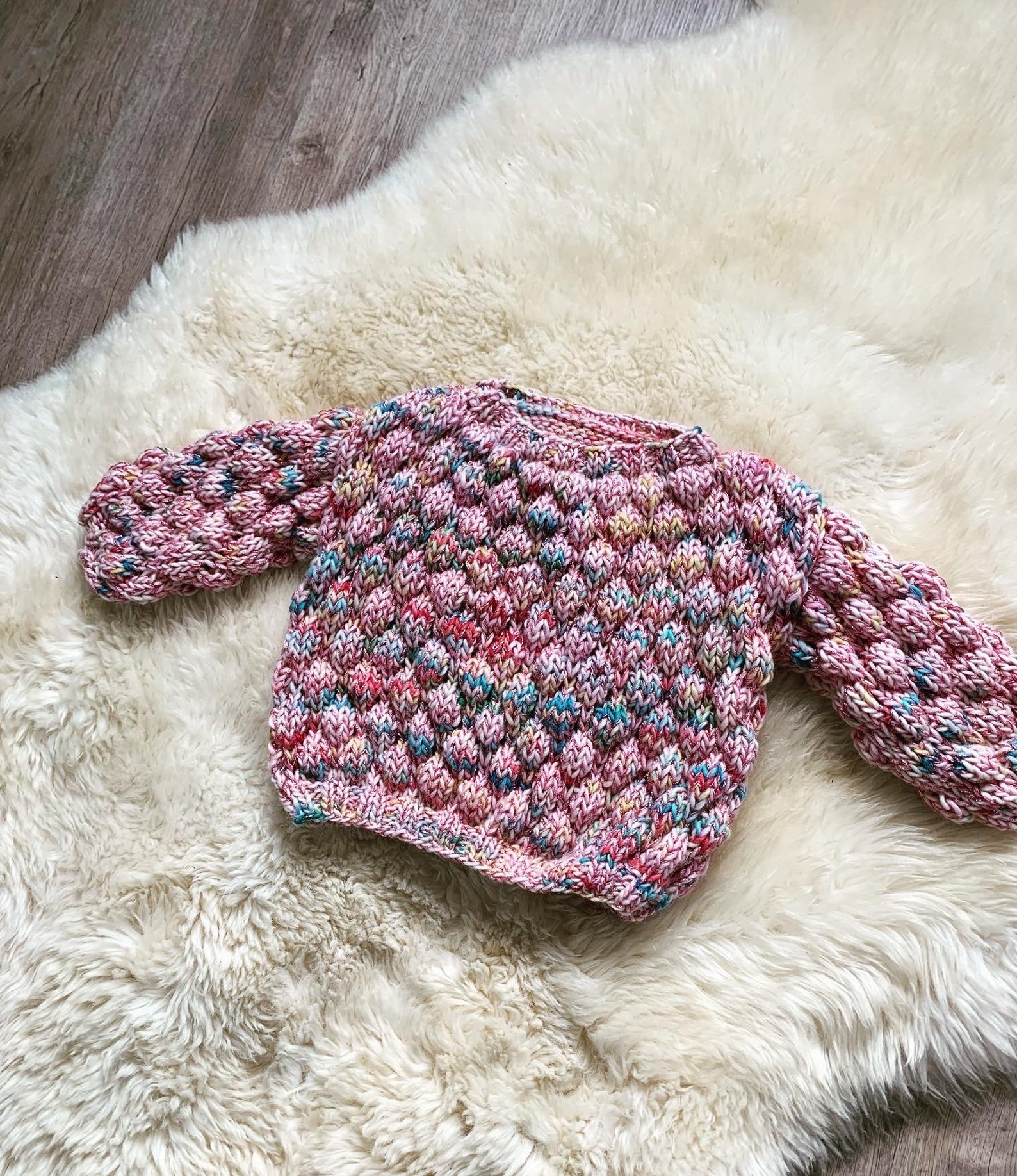 The Mini Bubble Jumper Knitting Pattern | Etsy UK