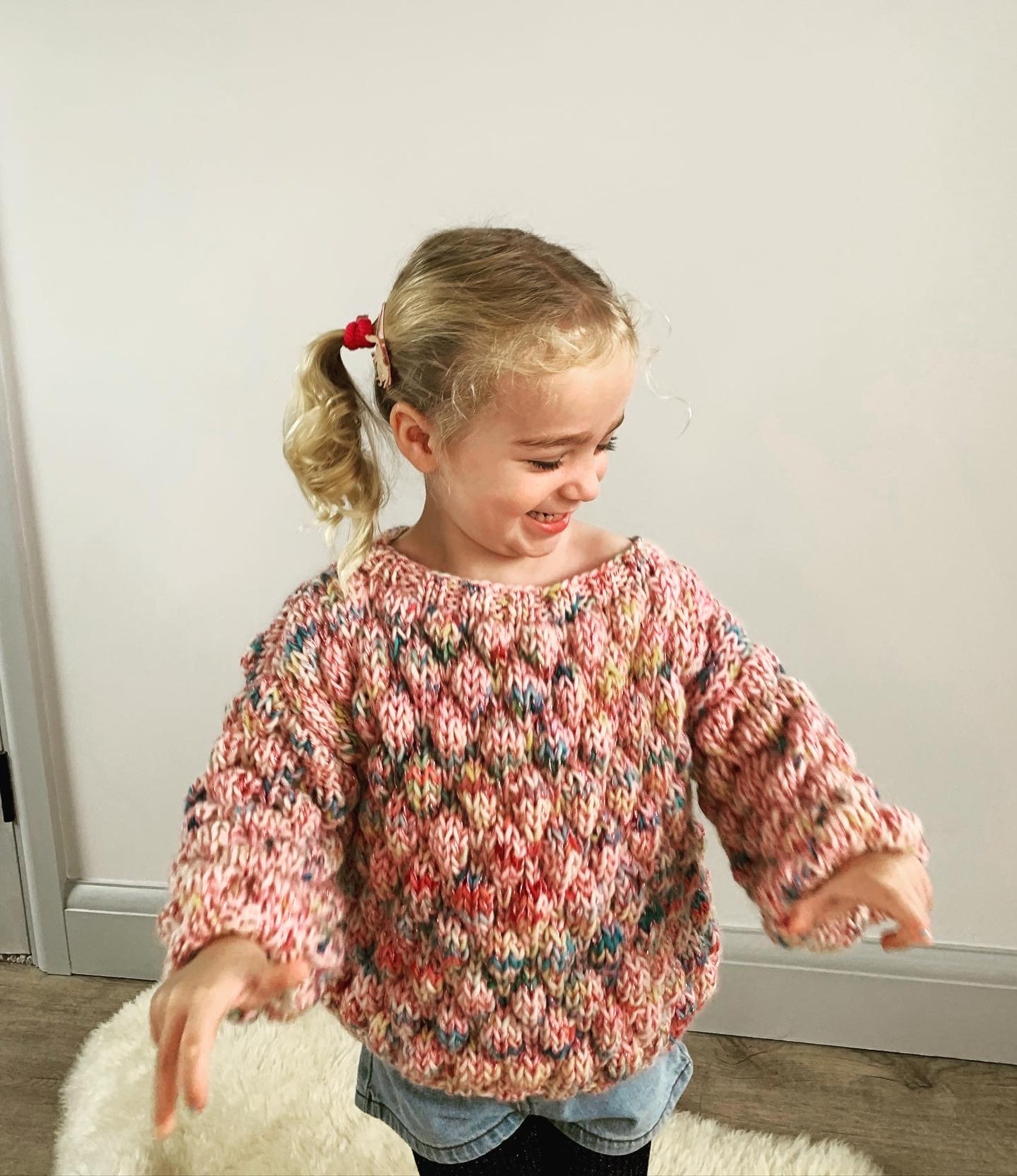 The Mini Bubble Jumper Knitting Pattern - Etsy