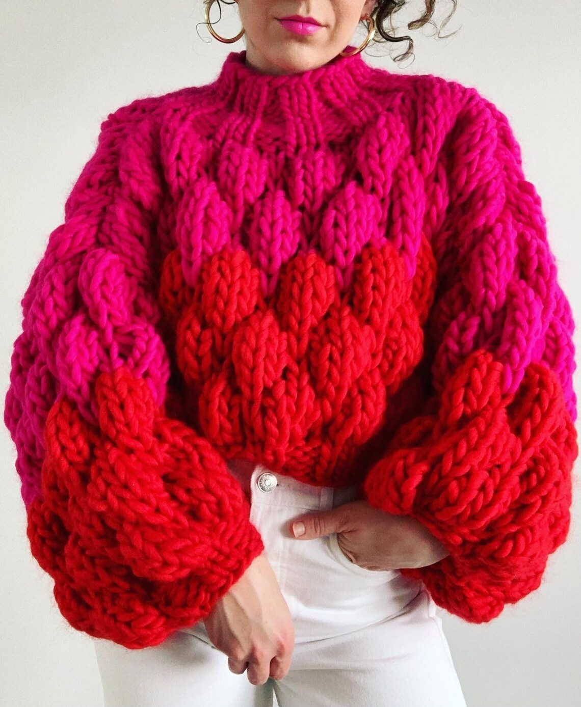 The Bubble Jumper Knitting Pattern - Etsy