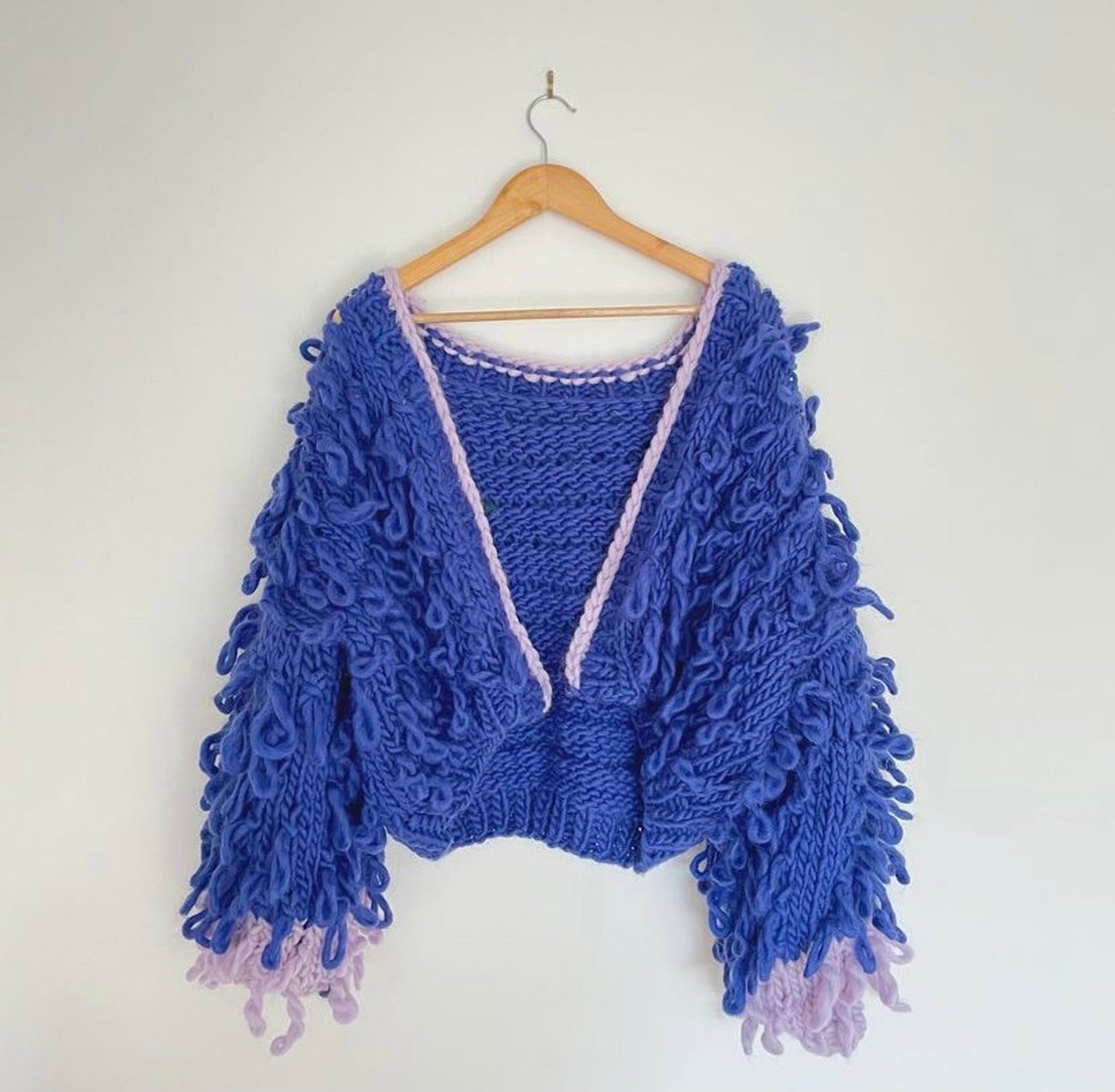 The Loopy Cardigan Knitting Pattern | Etsy