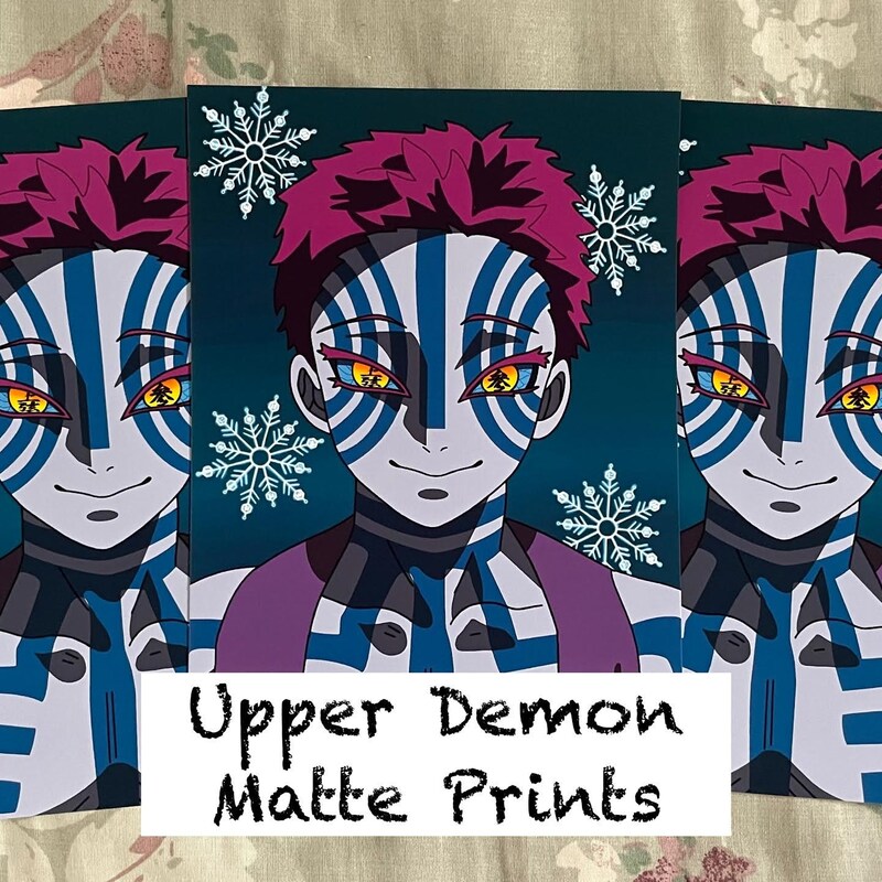 Akaza Poster Demon Slayer - Etsy