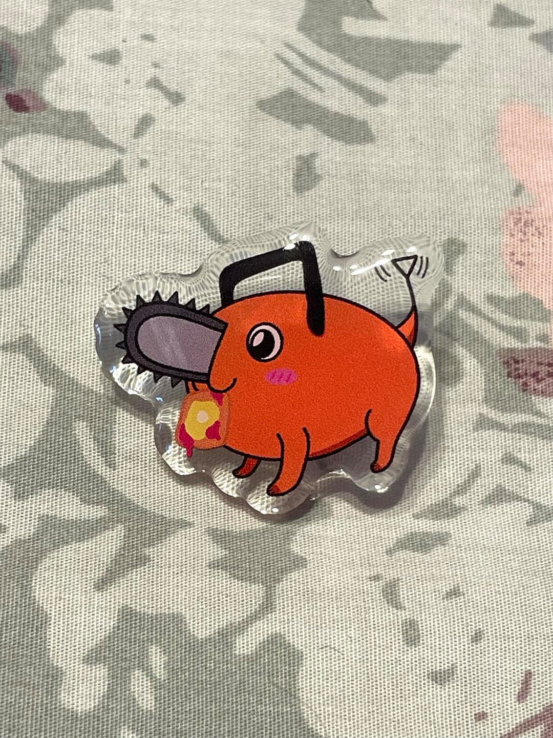 Cute Saw Dog Acrylic Pin - Etsy