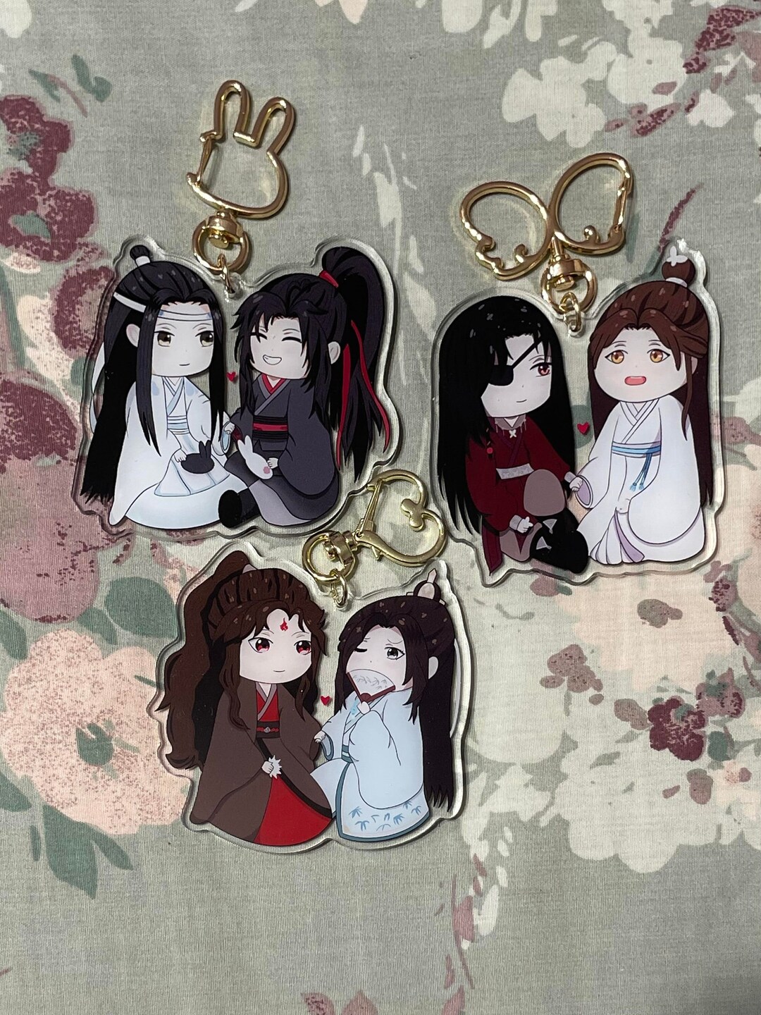 Cute Chibi MXTX Couples Acrylic Keychains - Etsy