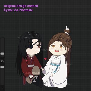 Cute Chibi MXTX Couples Acrylic Keychains - Etsy