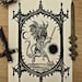 Gothic Demon Linocut - Etsy