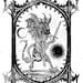 Gothic Demon Linocut - Etsy