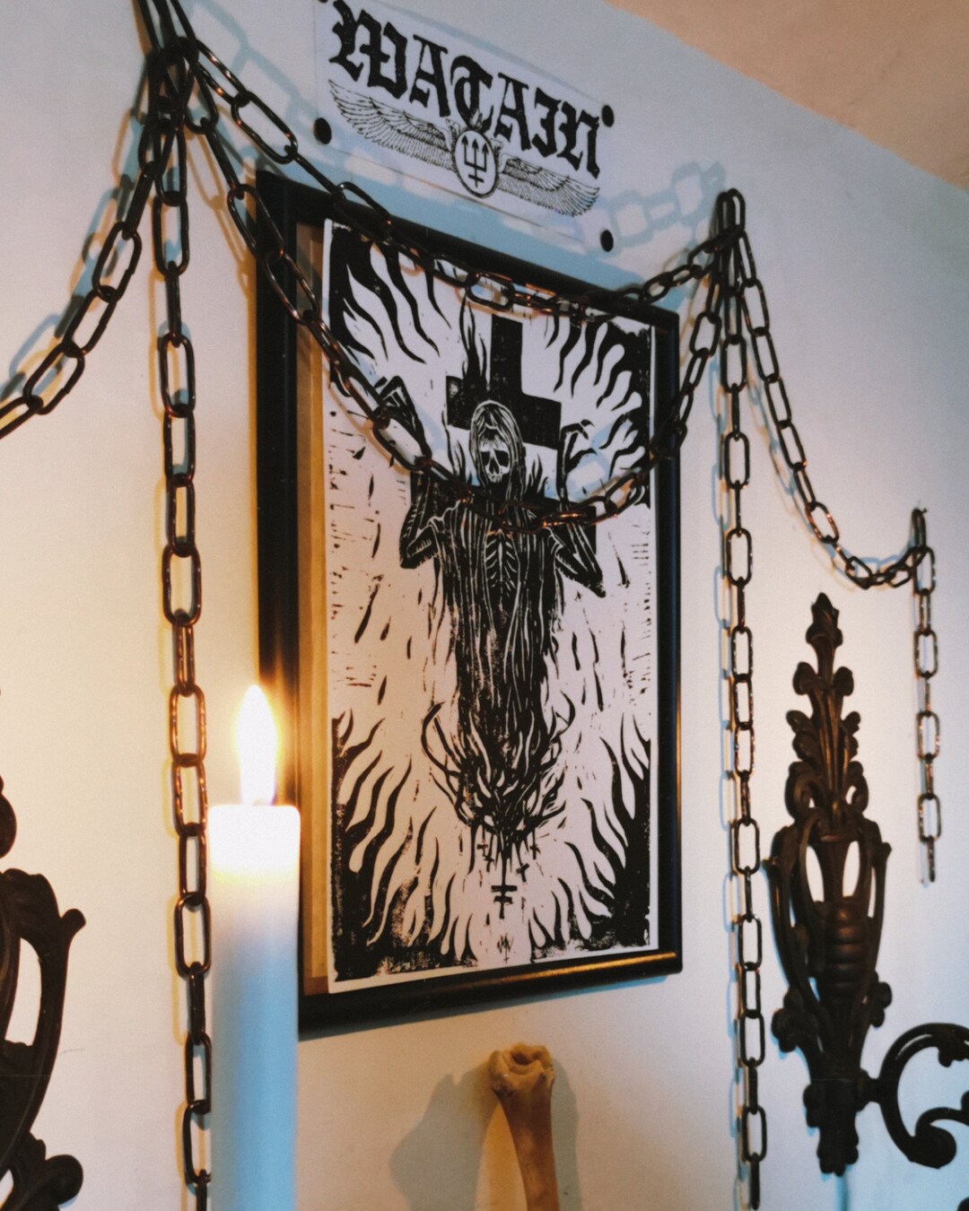 Watain Linocut - Etsy