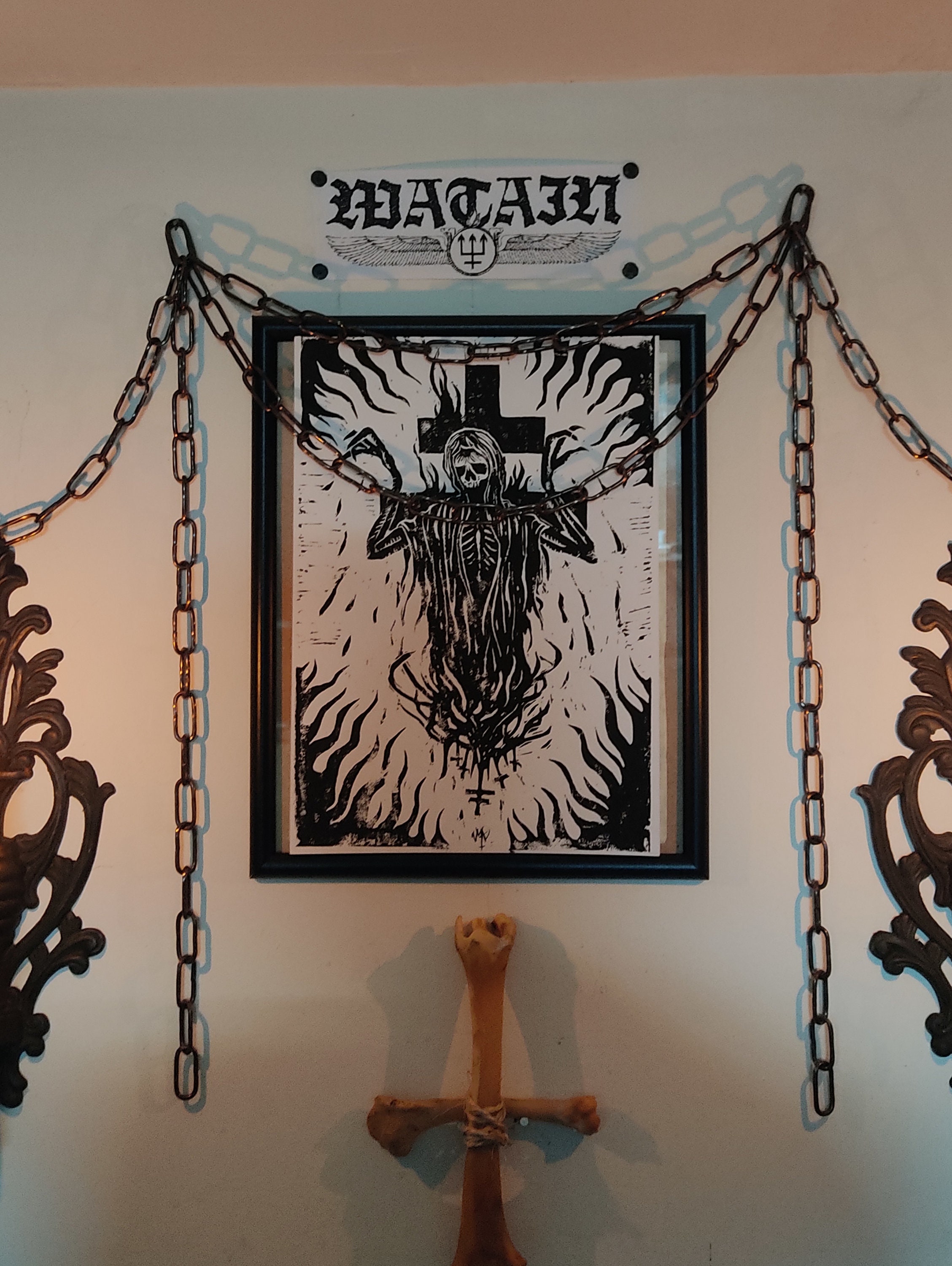 Watain Linocut - Etsy