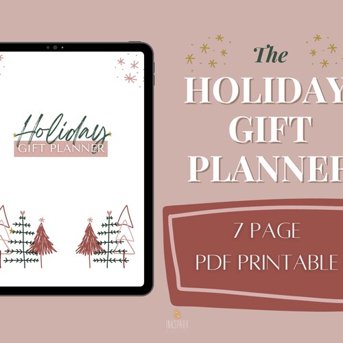 Christmas Planner Printable Holiday Planner Gift Budget | Etsy