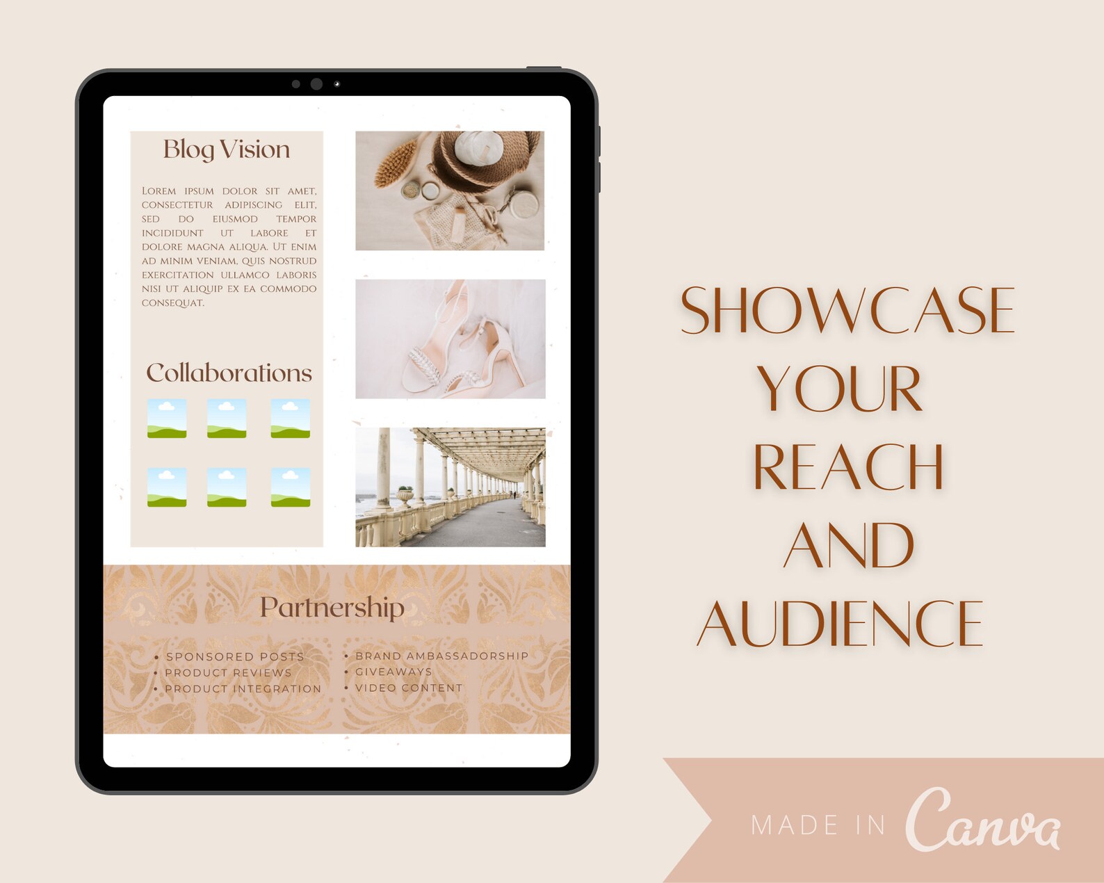 Deluxe Blogger Media Kit Canva Template for Bloggers | Etsy