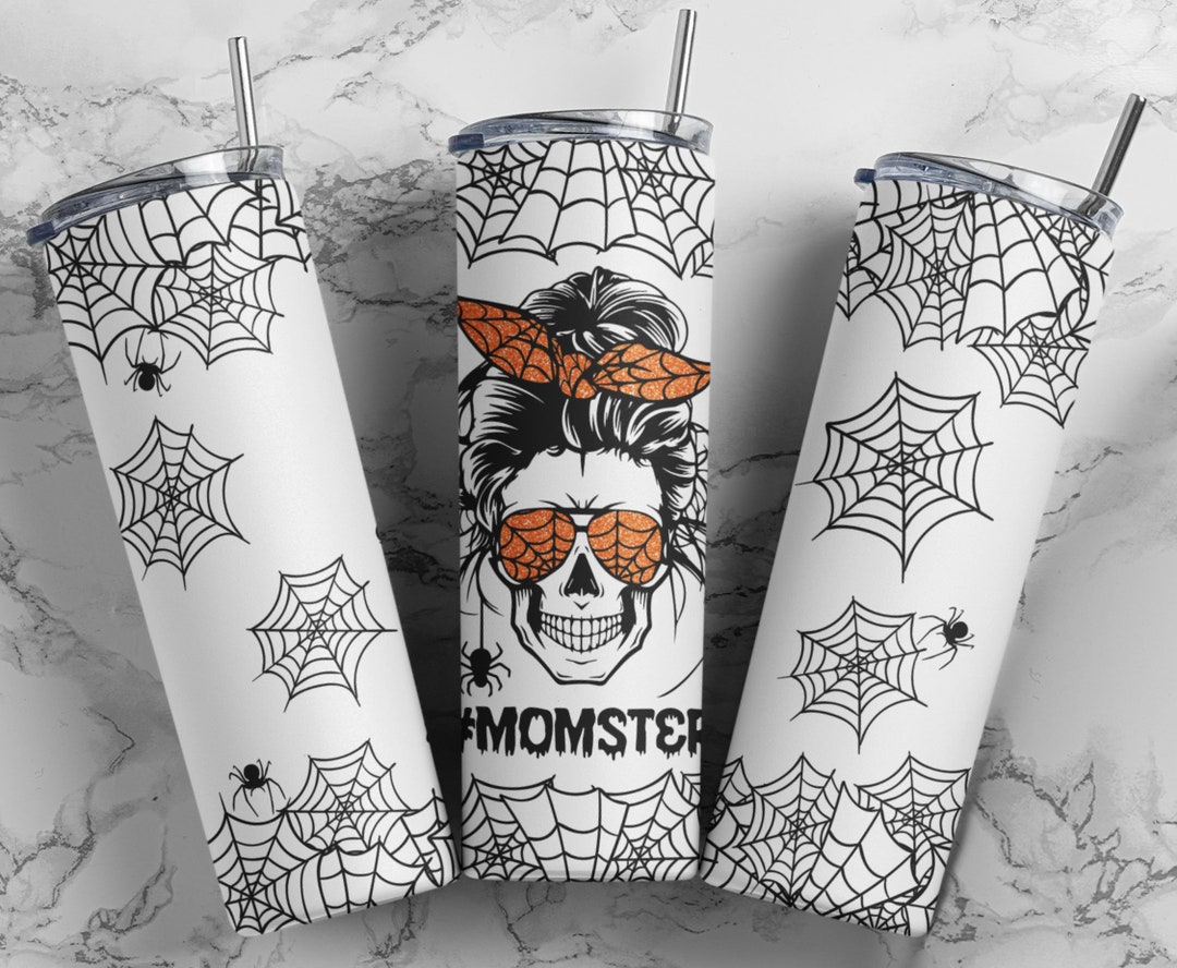 Momster Mom Skull Halloween Cobweb Spider Spooky Grunge - Etsy