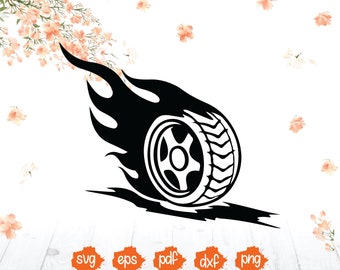 Racing Wheel Svg - Etsy