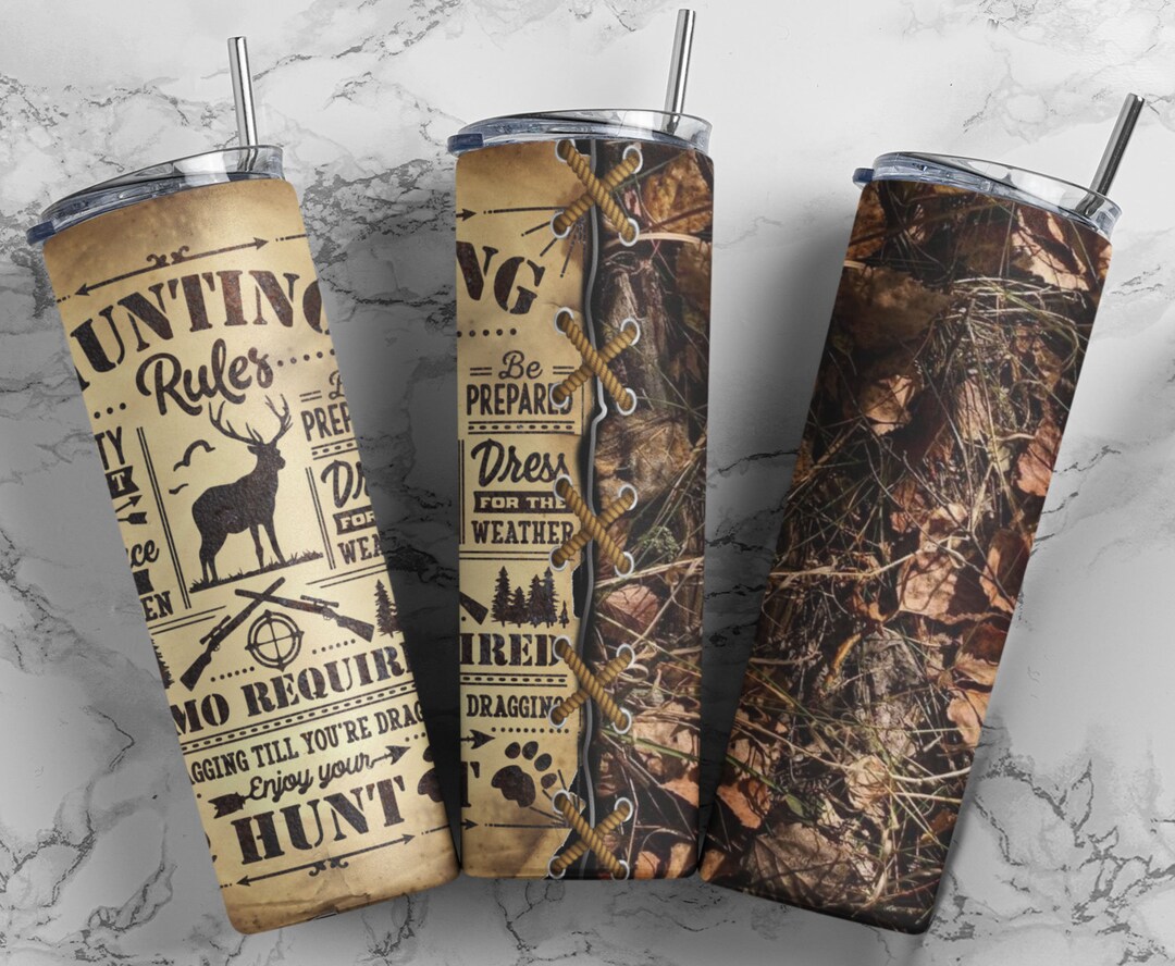 Hunting Rule Camo Hunt Sublimation Designs Downloads 20oz - Etsy