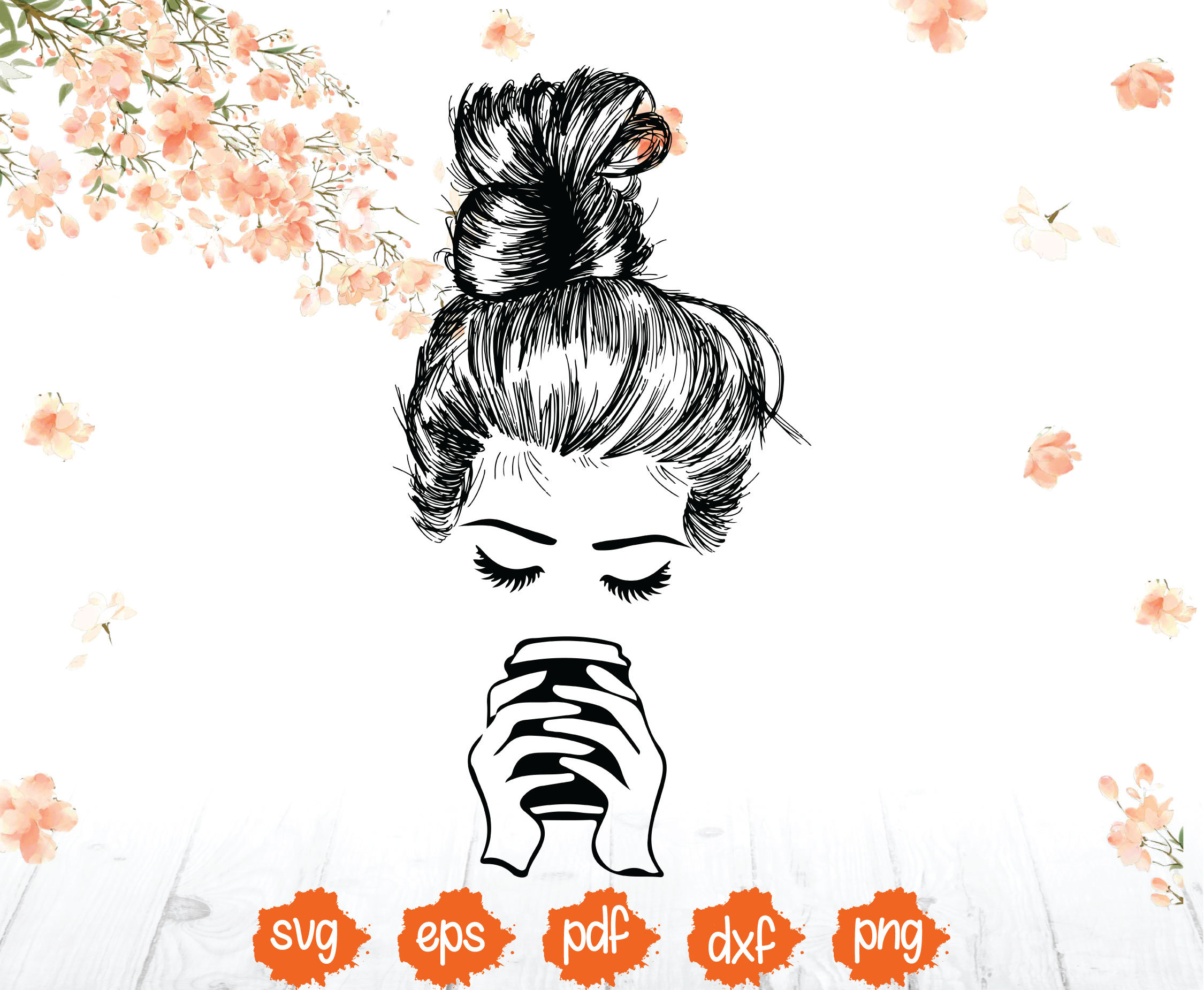 Mom Life Svg Messy Bun Svg Messy Buns and Coffee Funny Svg - Etsy Singapore