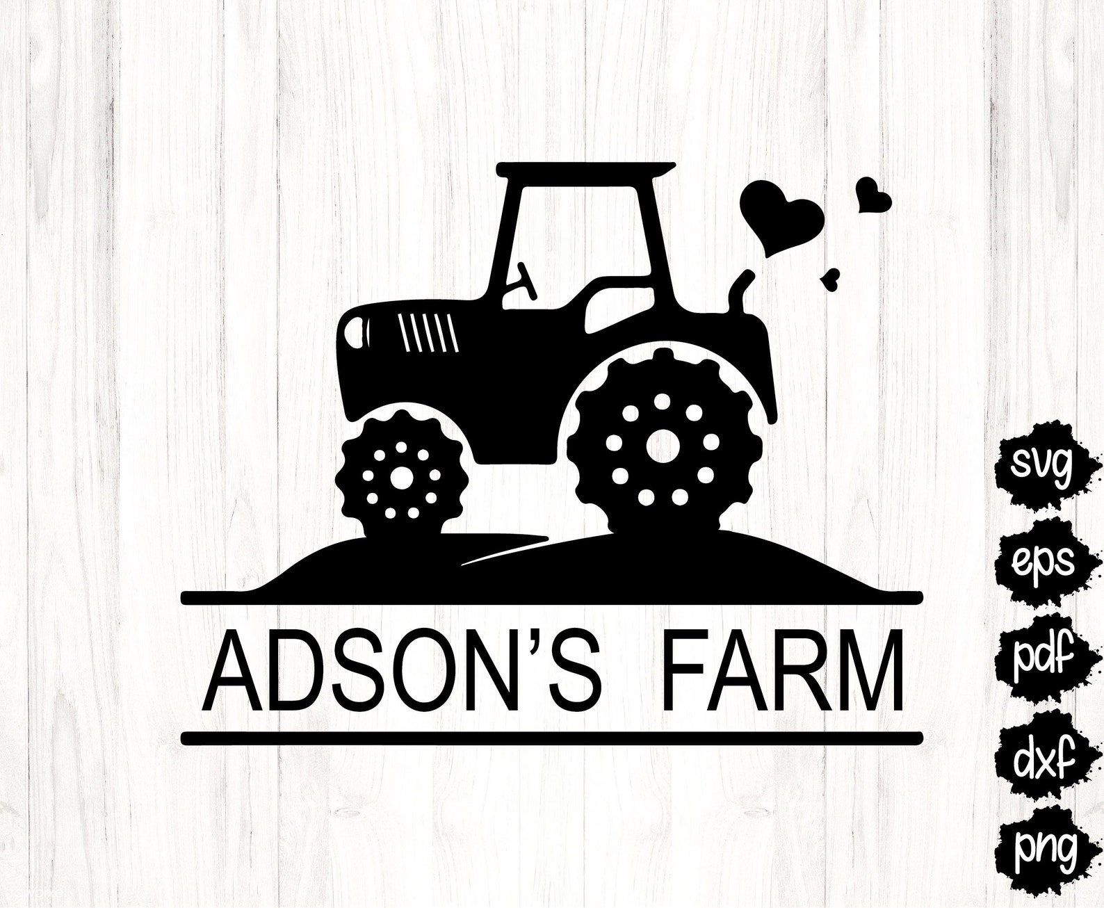 Tractor Monogram Svg Farmer Monogram Svg Farm Svg Farmer | Etsy