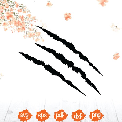 Claw Mark. Svg Png Eps Dxf Cut Files. - Etsy