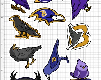 Baltimore Ravens Stickers - Etsy