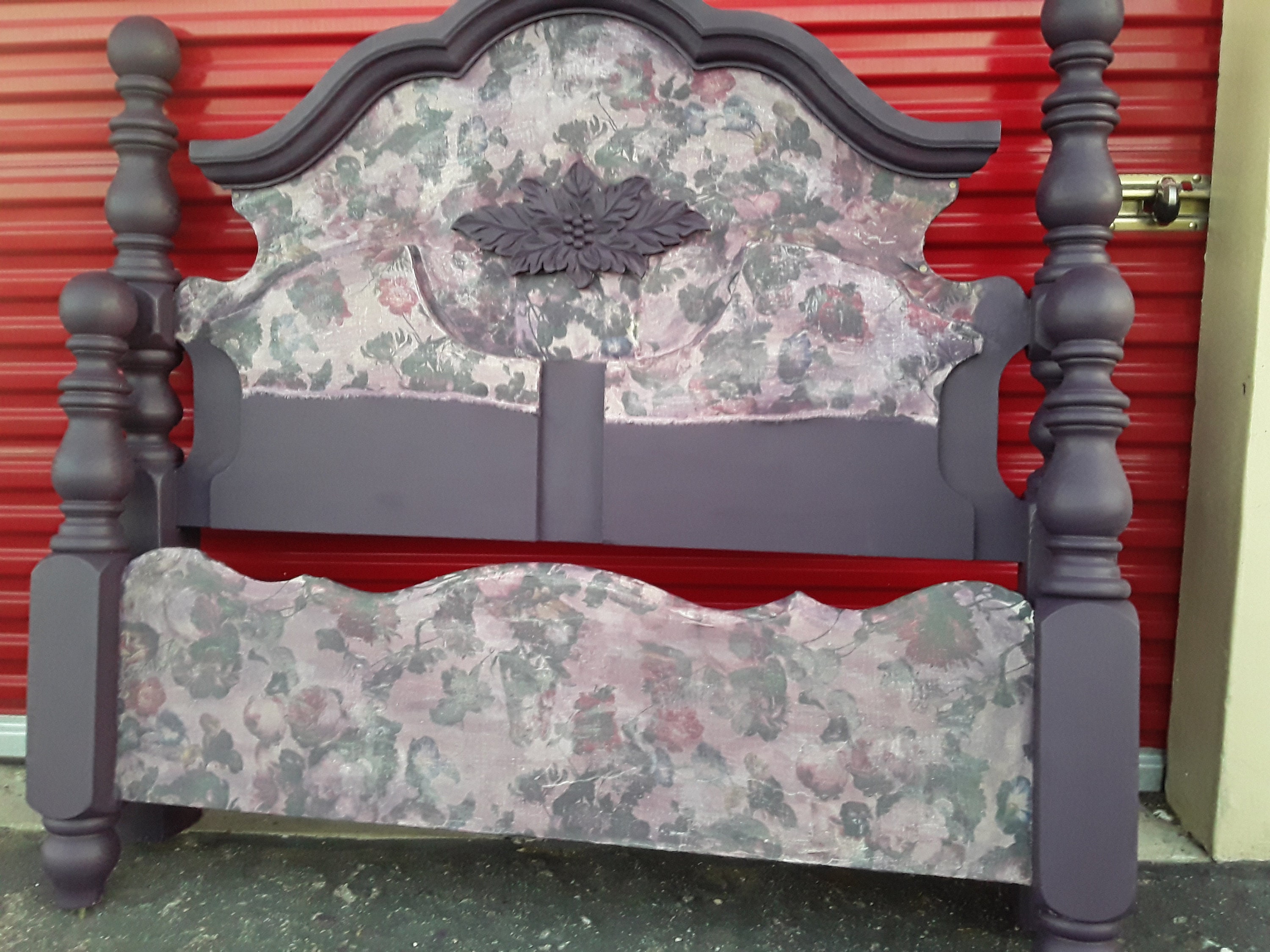 Hand Painted Double Bed (full) Cannon, Americana Bed, Beautiful Full ...