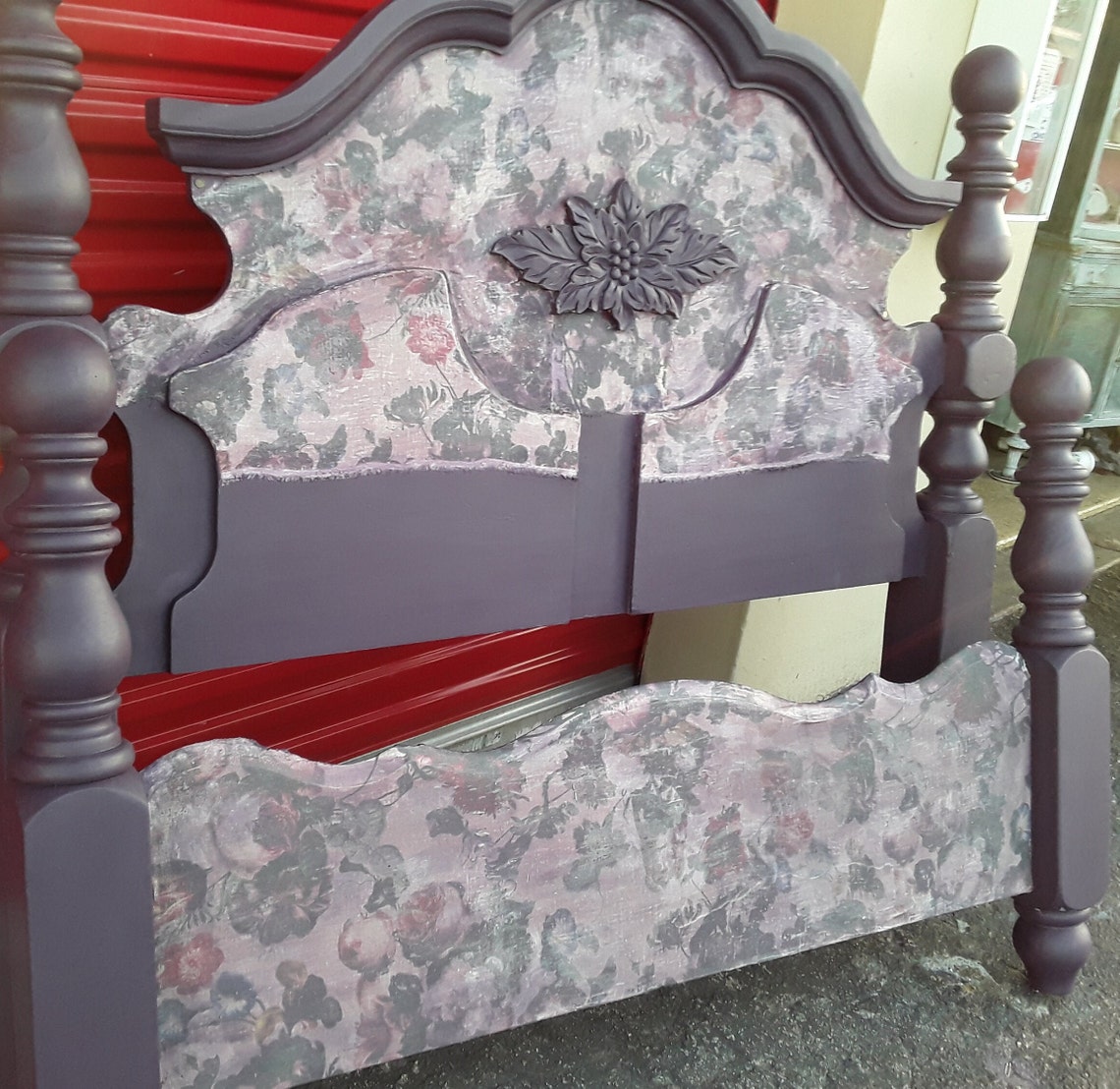 Hand Painted Double Bed (full) Cannon, Americana Bed, Beautiful Full ...