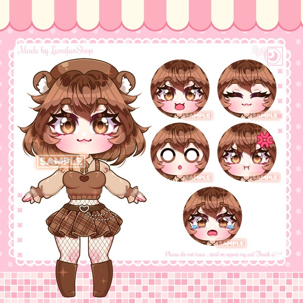 Chibi Vtuber Assets - Etsy
