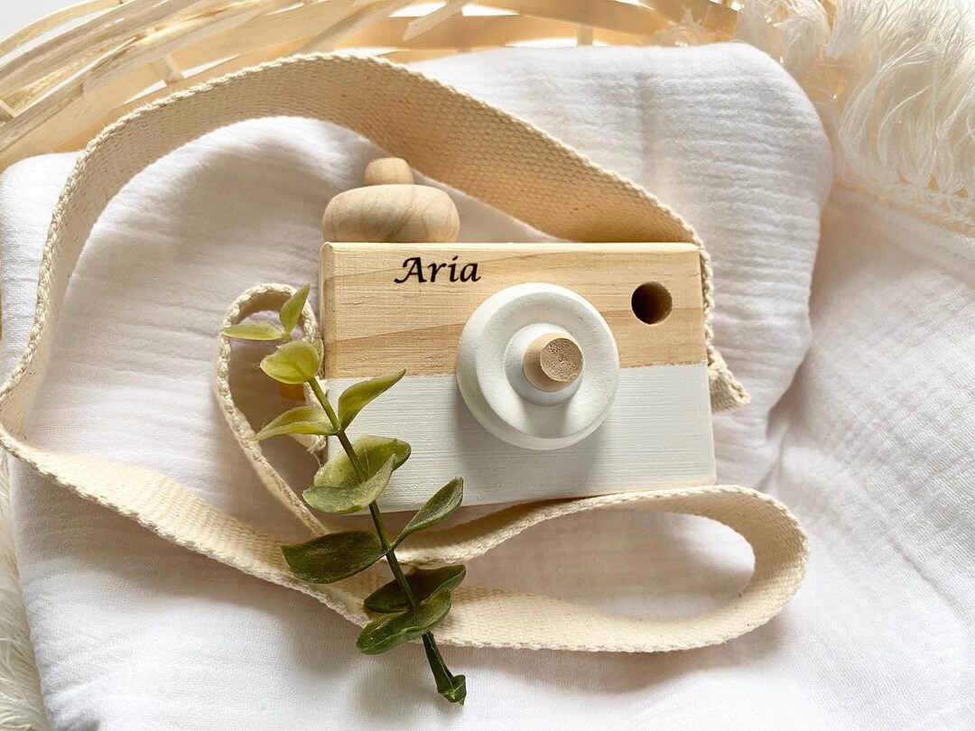 Wooden Camera Toy Personalised Wooden Toy Natural Wood Toy - Etsy