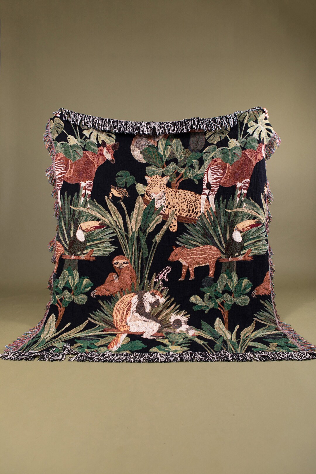 Wild Things Woven Throw - Etsy